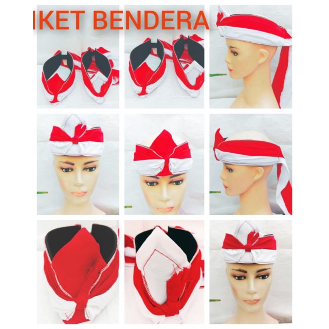 Jual Iket merah putih/iket kepala bendera/iket Sunda HUT RI agustusan ...