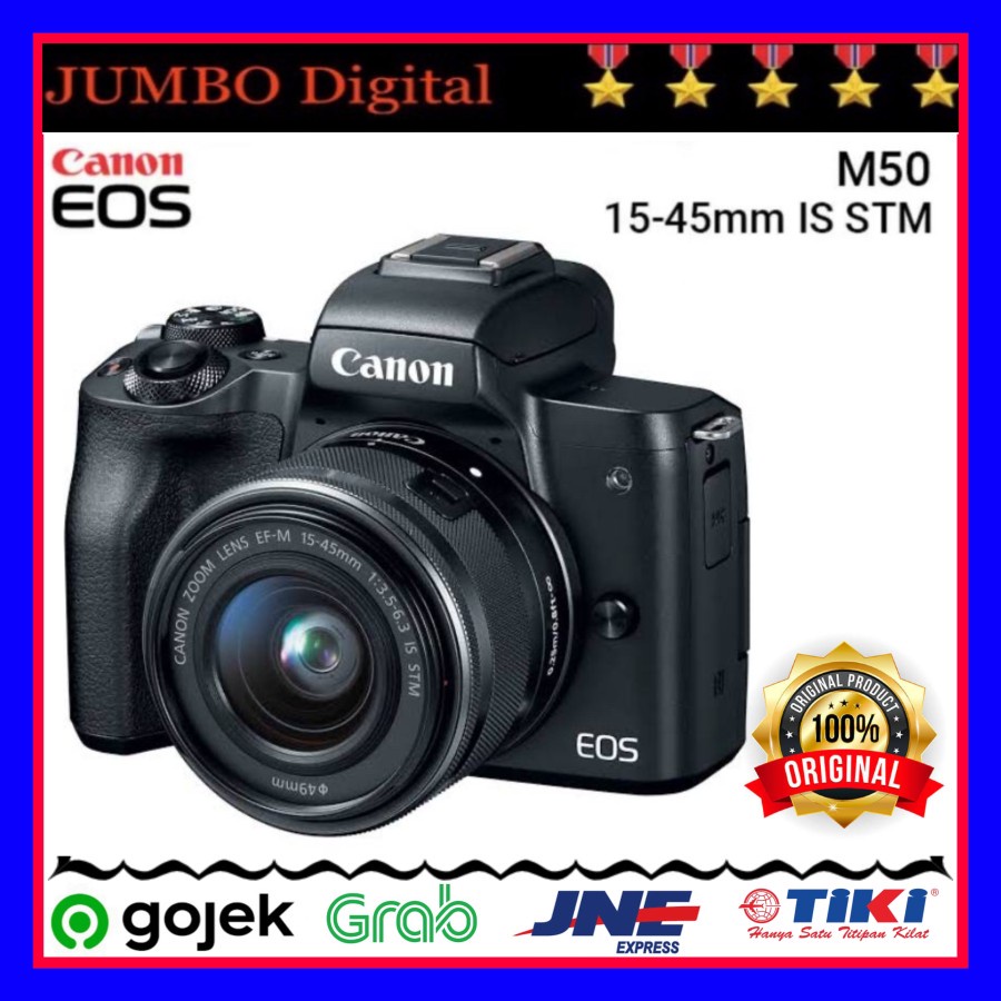 Jual CANON EOS M50 kit 15-45mm - CANON M50 kit | Shopee Indonesia