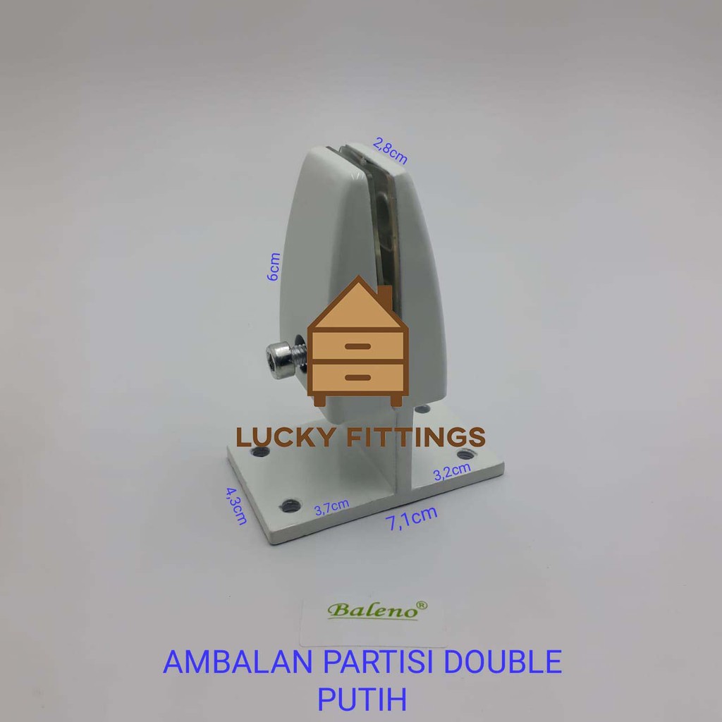Jual Bracket Ambalan Penyekat Partisi / Penjepit Sekat Meja DOUBLE ...