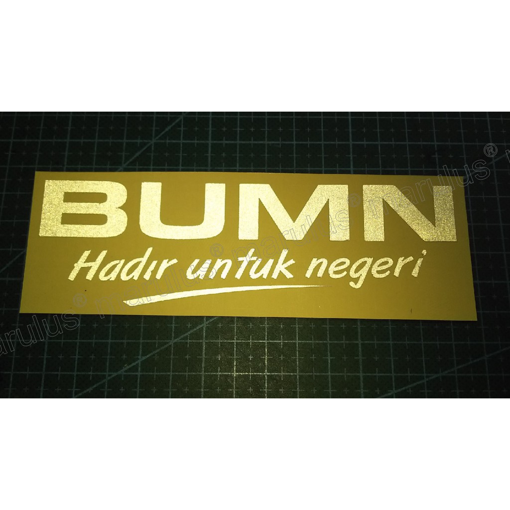 Jual Stiker Cutting BUMN Hadir untuk negeri Kaca Mobil Sticker ...