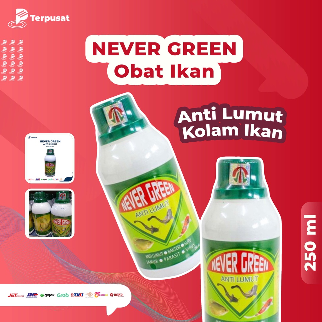 Jual Never Green Anti Lumut 250ML Obat Ikan Menghambat Pertumbuhan ...