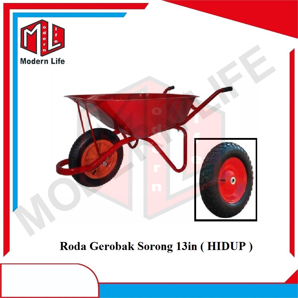 Jual Roda Hidup Gerobak Grobak Sorong Pasir 13" Inch Ban Hidup | Shopee ...
