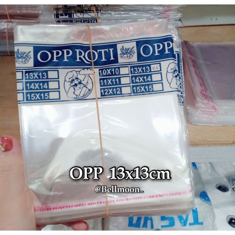 Jual Plastik OPP seal 13x13 cm / Opp roti bakery transparan isi 100 lembar | Shopee Indonesia