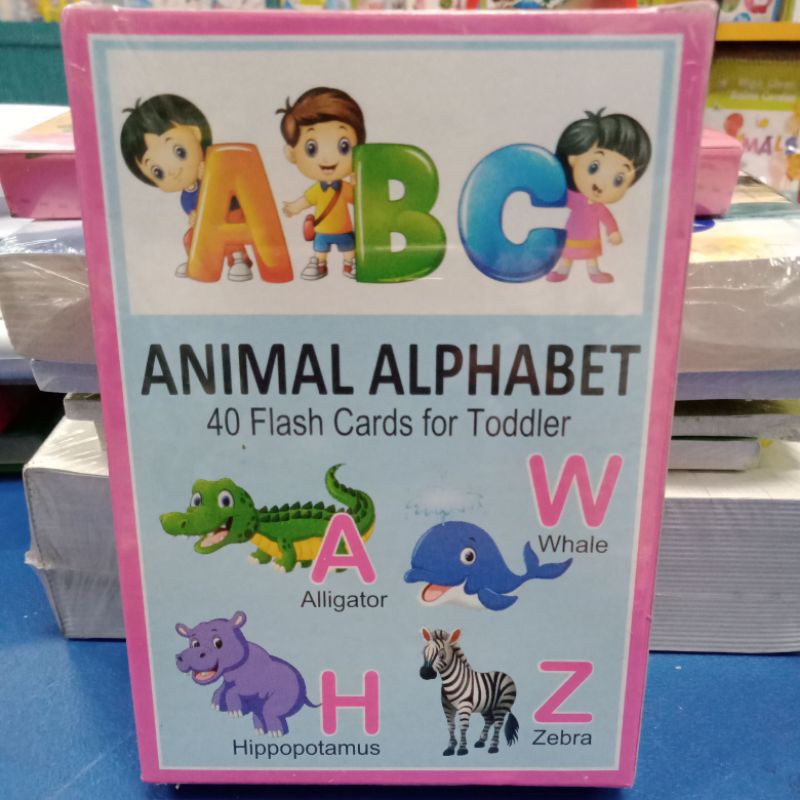 Jual KARTU ANIMAL ALPHABET FLASH CARDS BALITA | Shopee Indonesia