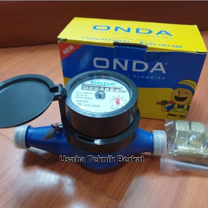 Jual Meteran air / water meter onda 1/2" inch kuningan | Shopee Indonesia
