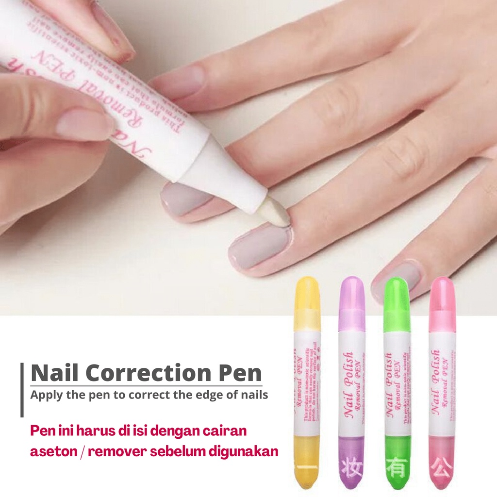 Jual Nail polish corrector pen pembersih kutek pinggiran kutek yang ...