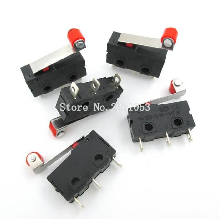 Jual Micro Limit Normal Close Open Switch Roller Lever Arm PCB Terminal | Shopee Indonesia
