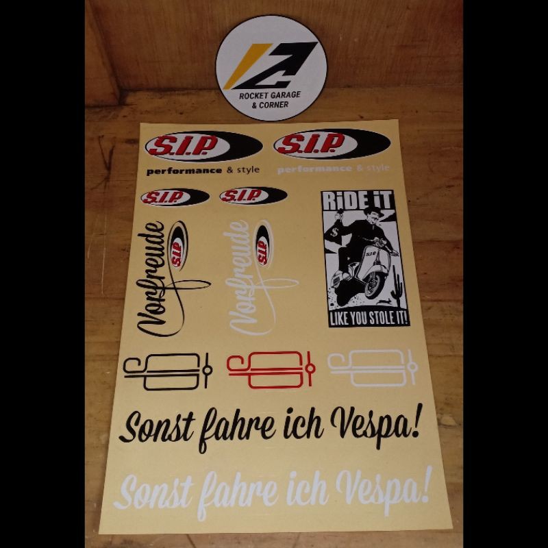Jual Sticker SIP Scooter Set Original | Shopee Indonesia