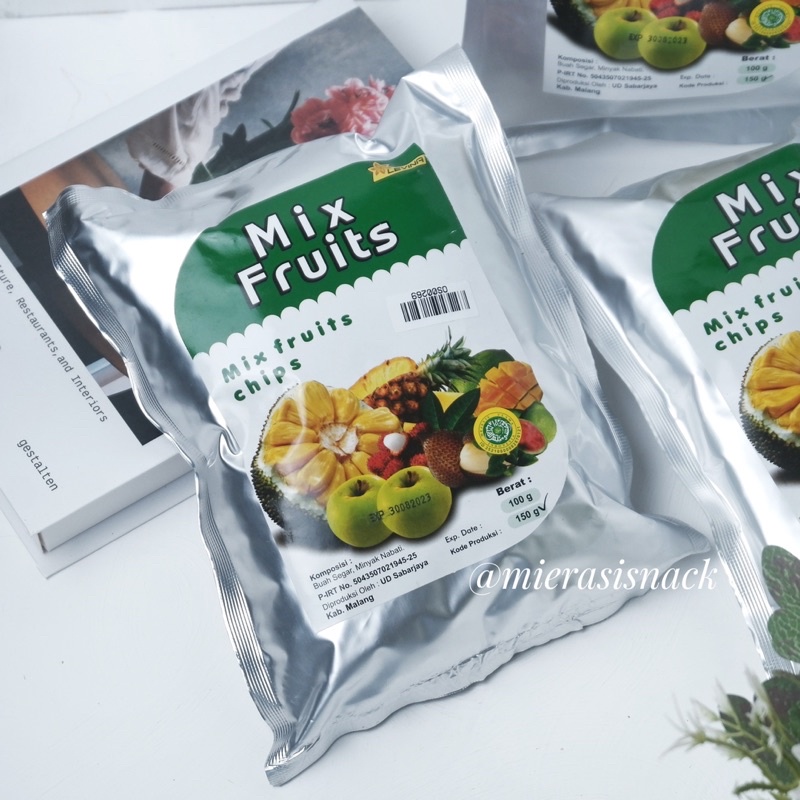 Jual Keripik Buah Mix Fruits Khas malang 150g | Keripik Buah Malang ...