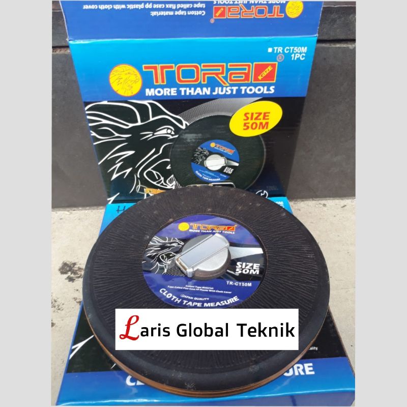 Jual Meteran Gulung Bukan Tancap TORA, meteran tanah kain bulat 50 ...
