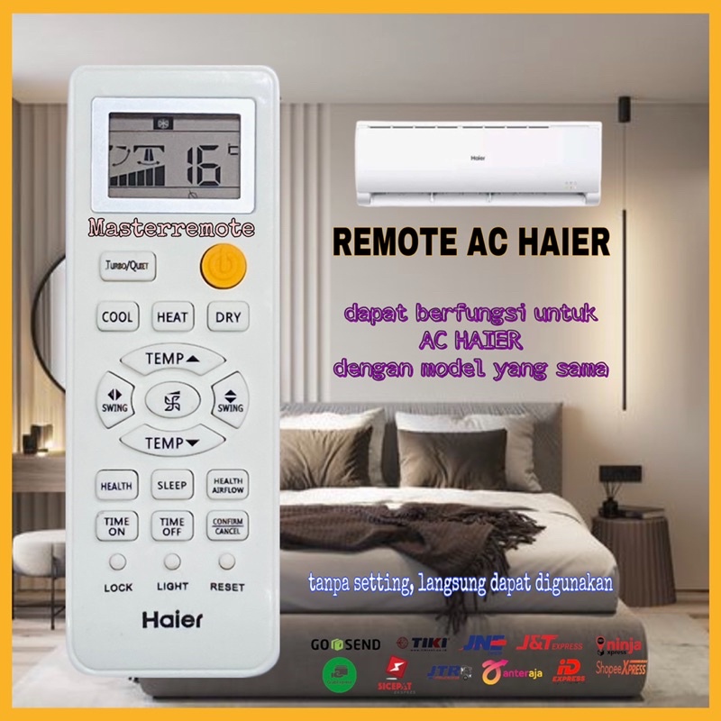 Jual REMOT REMOTE AC HAIER OVAL | Shopee Indonesia