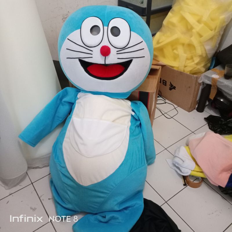 Jual Kosstum badut Doraemon Kecil (Badut Doraemon murah) | Shopee Indonesia