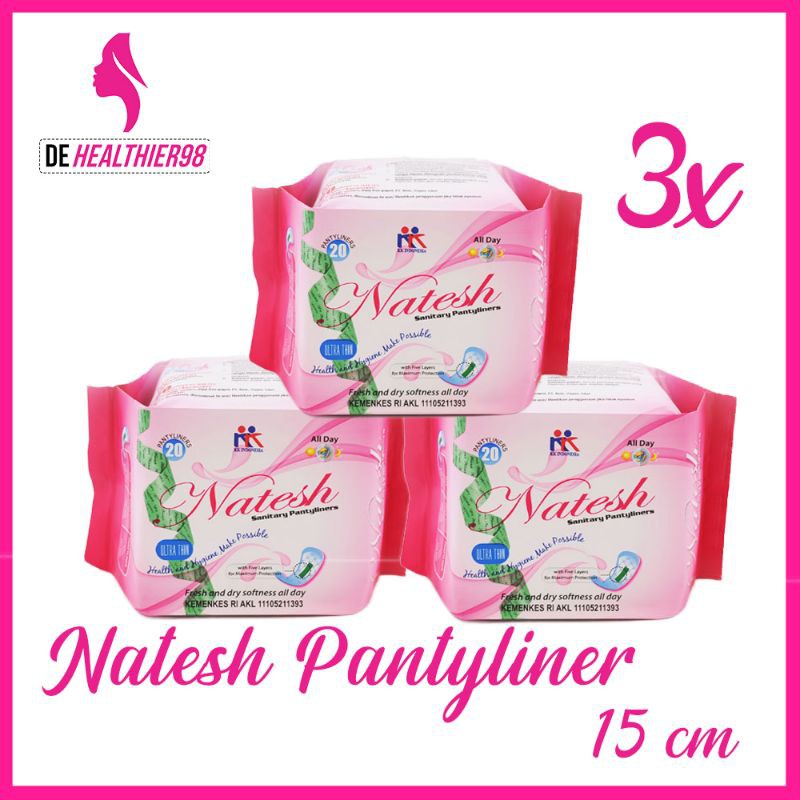 Jual Pembalut Herbal Natesh 3 Pack, Nyeri Haid, PCOS, Keputihan ...