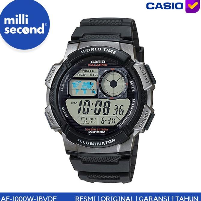 Jual JAM TANGAN DIGITAL PRIA CASIO GENERAL AE-1000W-1BVDF/AE1000W-1BV ORIGINAL & GARANSI RESMI ...