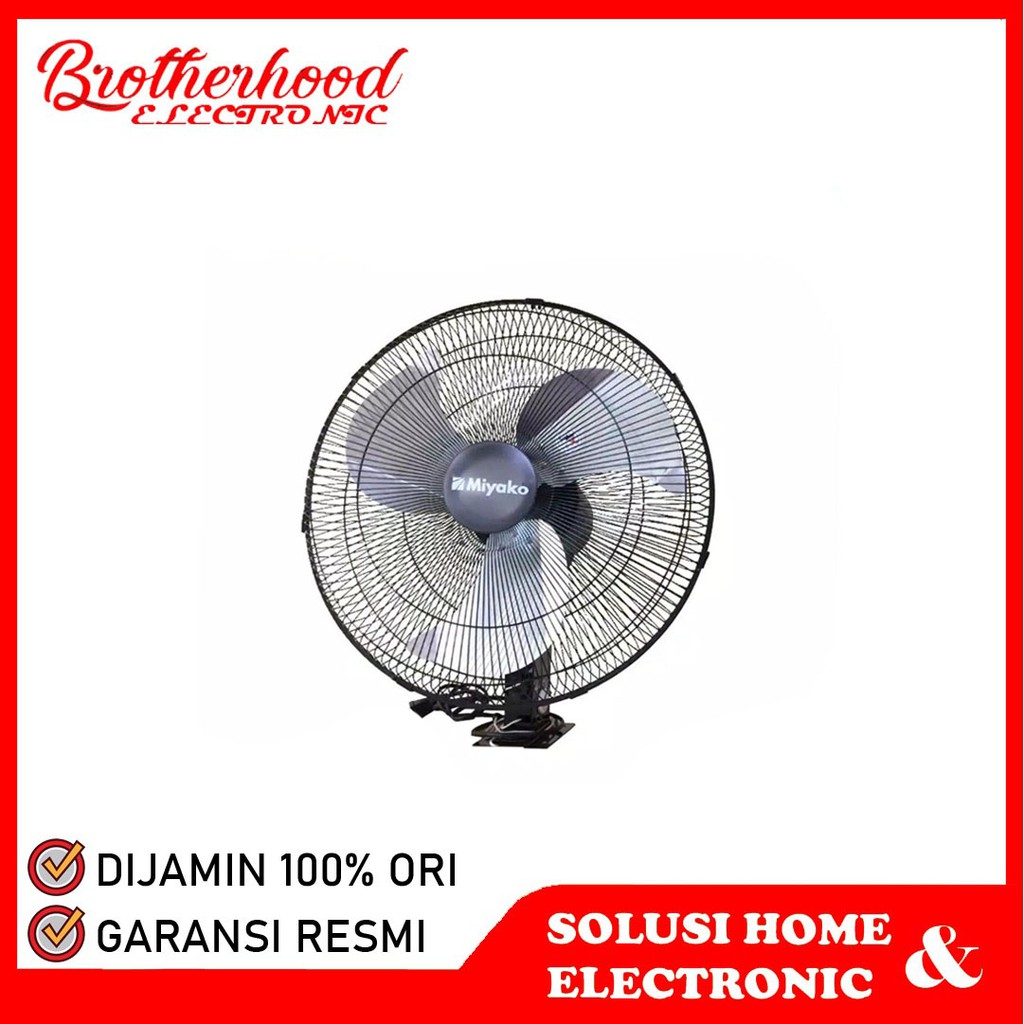 Jual (BISA COD) KIPAS ANGIN DINDING TEMBOK MIYAKO KDB18 / KDB 18 / KDB-18 WALL FAN 18 INCH HITAM ...