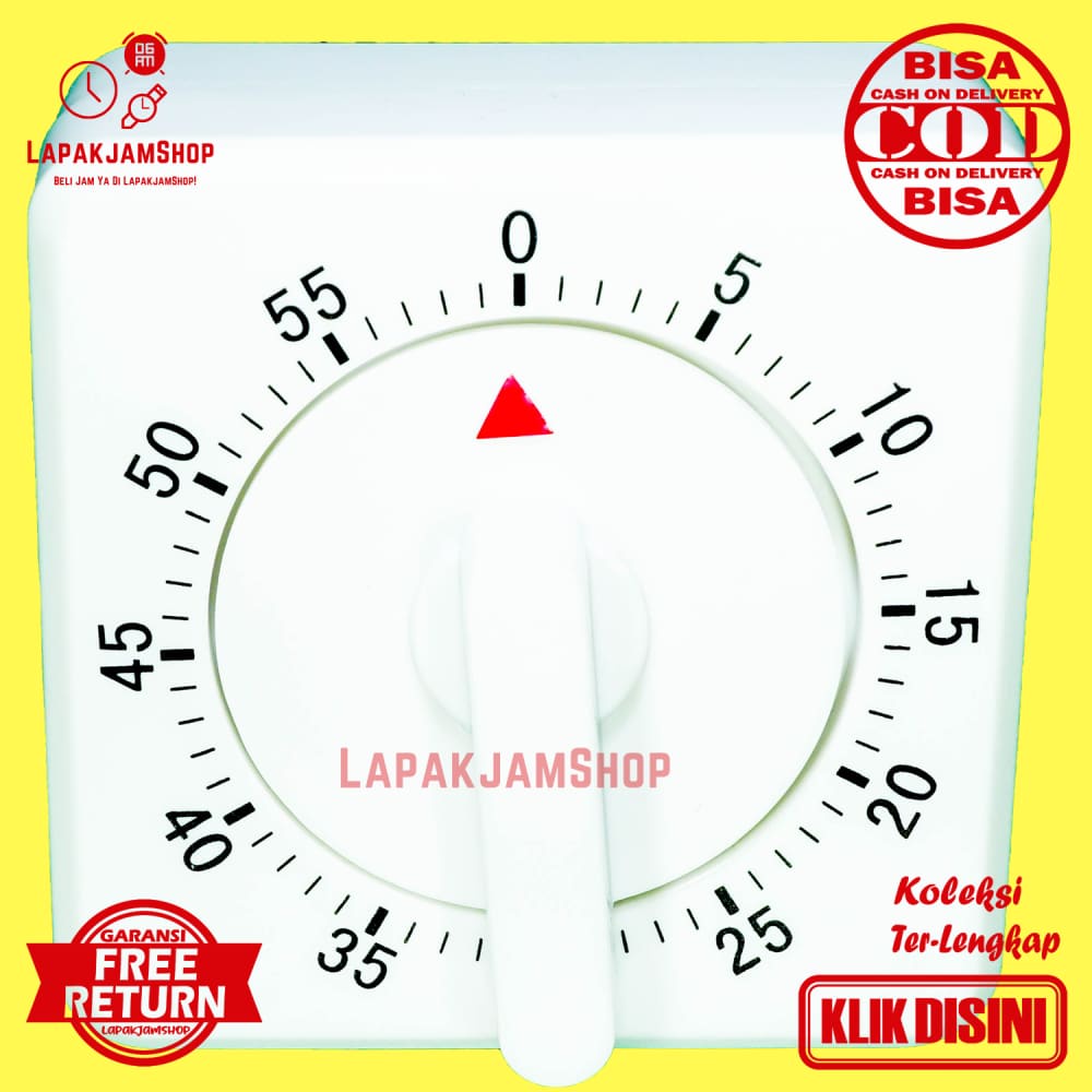Jual Timer Mechanical Peralatan Rumah Tangga Simple Mechanical 60 Putih ...