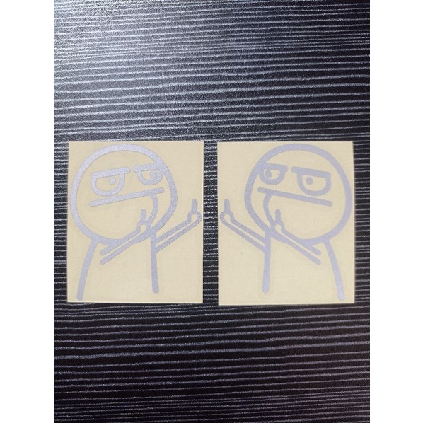 Jual STICKER PUCEK MIDDLE FINGER FUCEK CARTOON LUCU MOBIL LAPTOP MOTOR ...