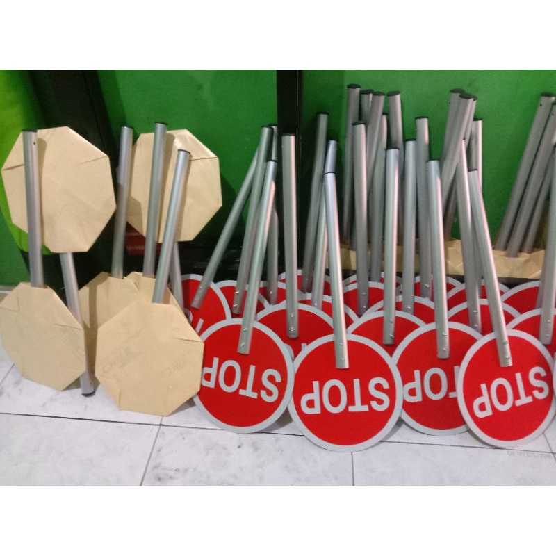 Jual TONGKAT STOP BOLAK-BALIK/ RAMBU STOP 2SISI BESAR 30cm | Shopee ...