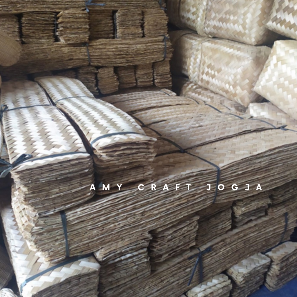 Jual Kepang sirip walet ukuran 15 x 200 cm/ besek sirip anyaman bambu ...