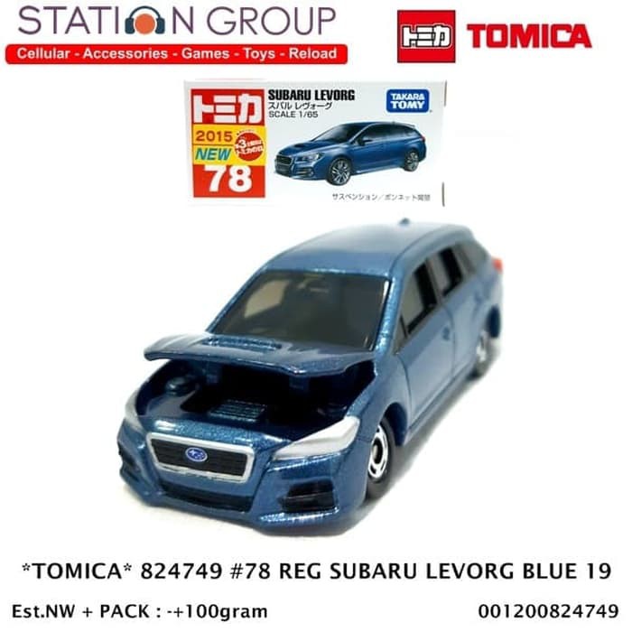 Jual TOMICA 824749 #78 REGULER SUBARU LEVORG BLUE 19 | Shopee Indonesia