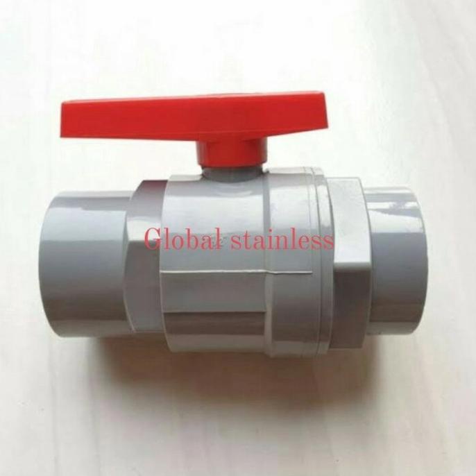 Jual stop kran ball valve pvc socket aw 4" inch | Shopee Indonesia