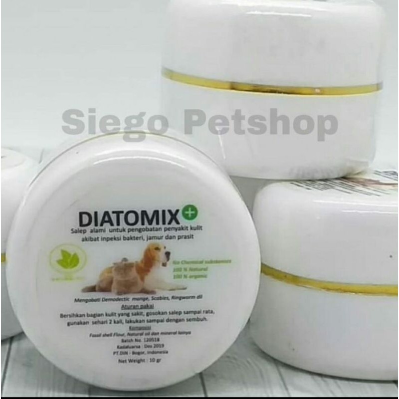 Jual Obat Salep Jamur Scabies Parasit Kucing & Anjing Diatomix 10gr | Shopee Indonesia