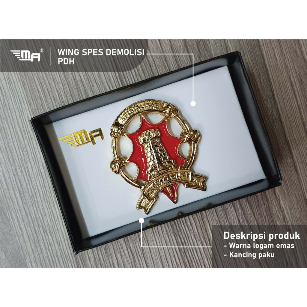 Jual Emblem Wing Spes Demolisi PDH TNI/Militer | Shopee Indonesia