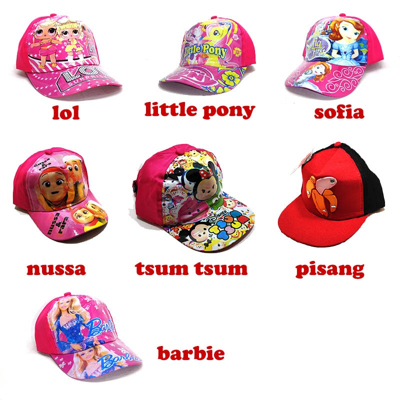 Jual modestoshop topi anak perempuan karakter | Shopee Indonesia