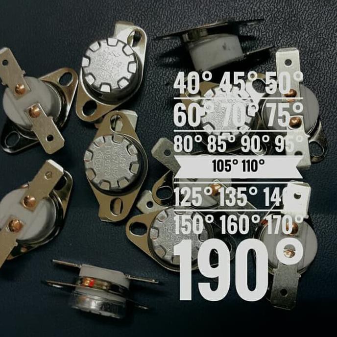 Jual [BISA BAYAR DITEMPAT] Thermostat / Bimetal 40 - 190 derajat celcius, 10a keramik (Normal ...