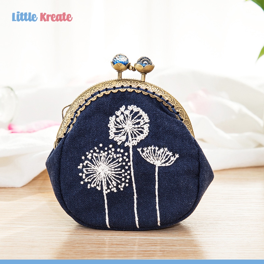 Jual EG#101 DIY Tas Sulam - Dompet Koin / DIY Hand Embroidery Coin ...