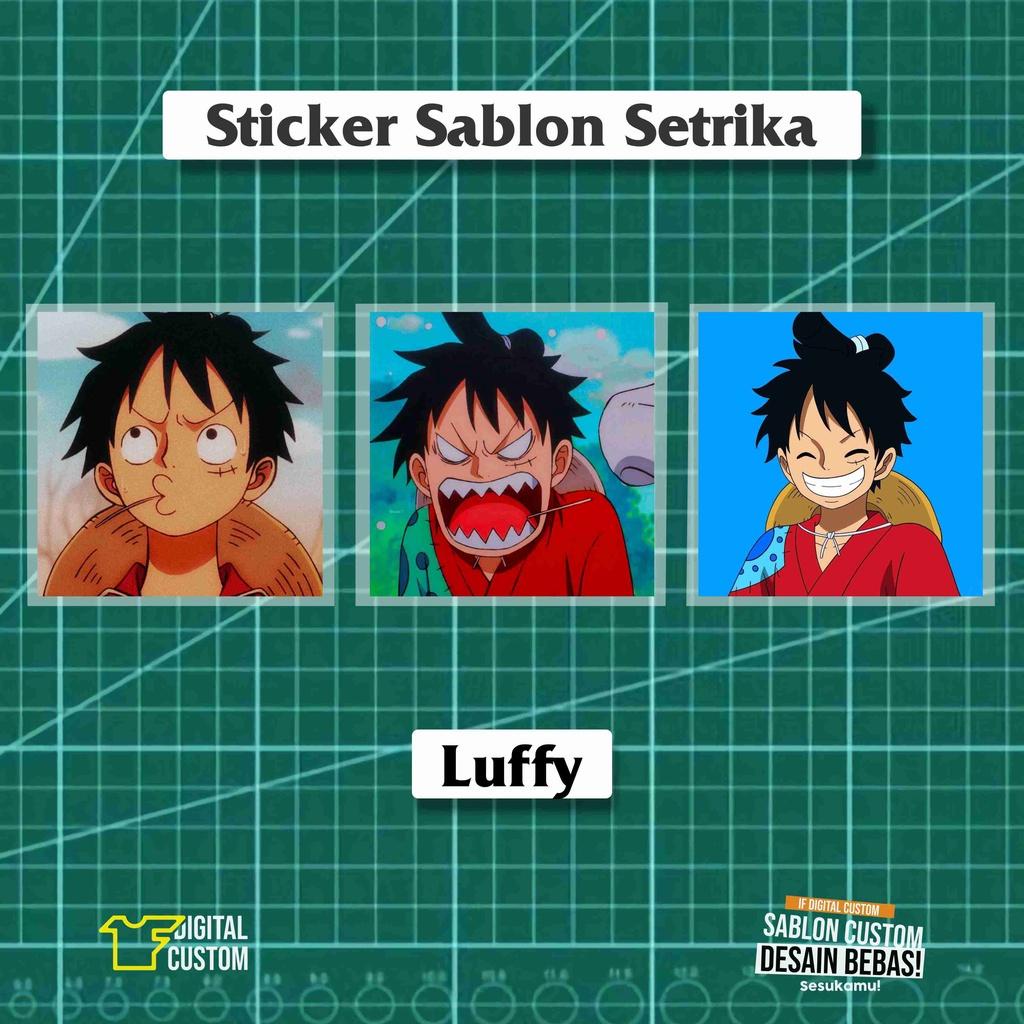 Jual Sablon Setrika DTF Anime One Piece Luffy Icon IF Digital Custom ...