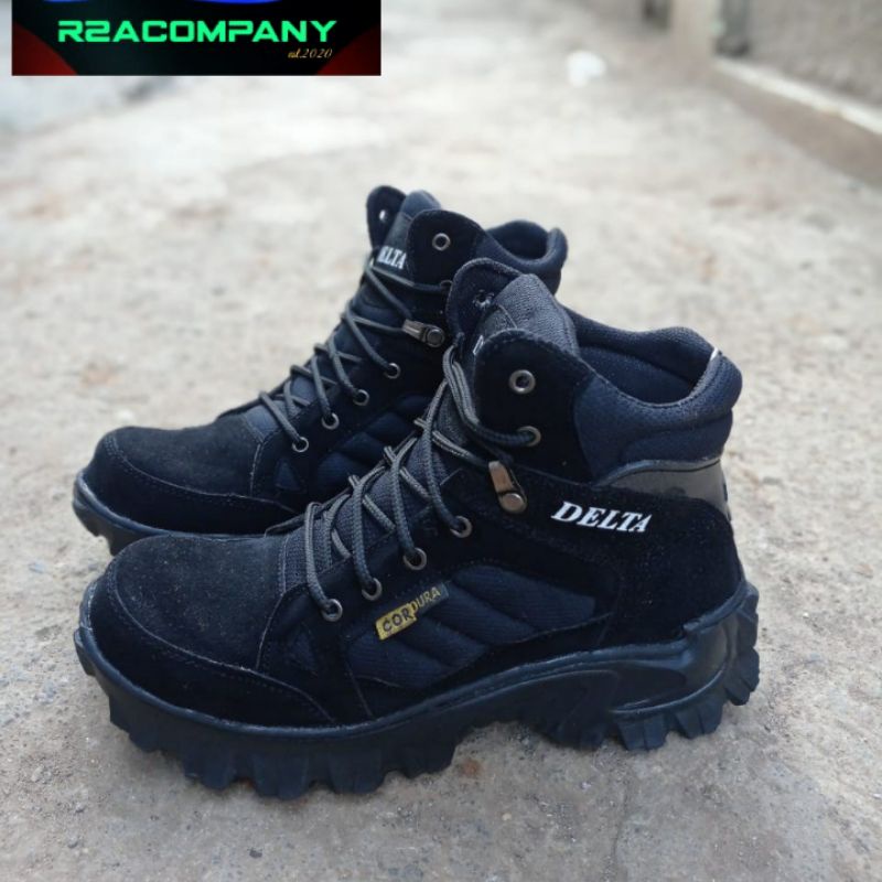 Jual SEPATU DELTA PENDEK HITAM SEPATU SAFETY PRIA SEPATU DELTA TACTICAL ...