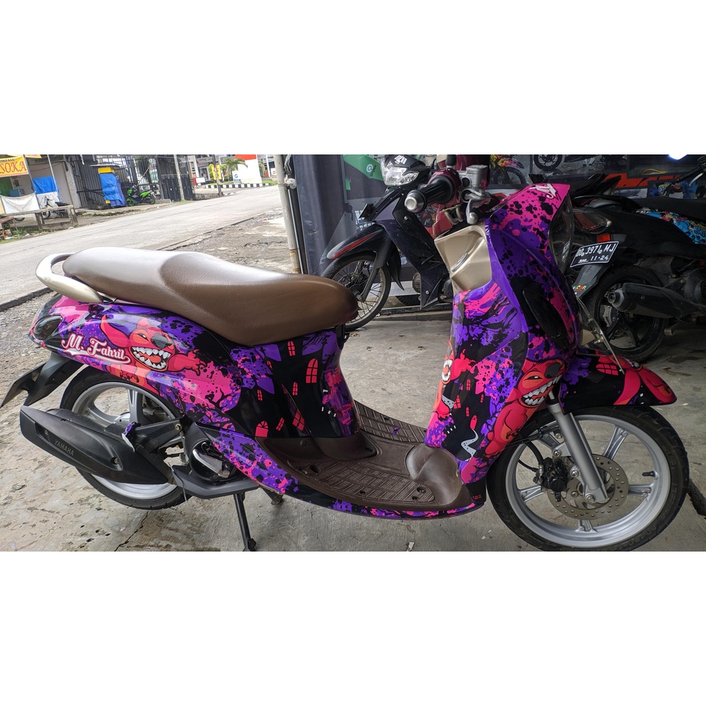 Jual Stiker Fino 125 Decal Full Body Fino Grande, Sporty Premium Purple ...