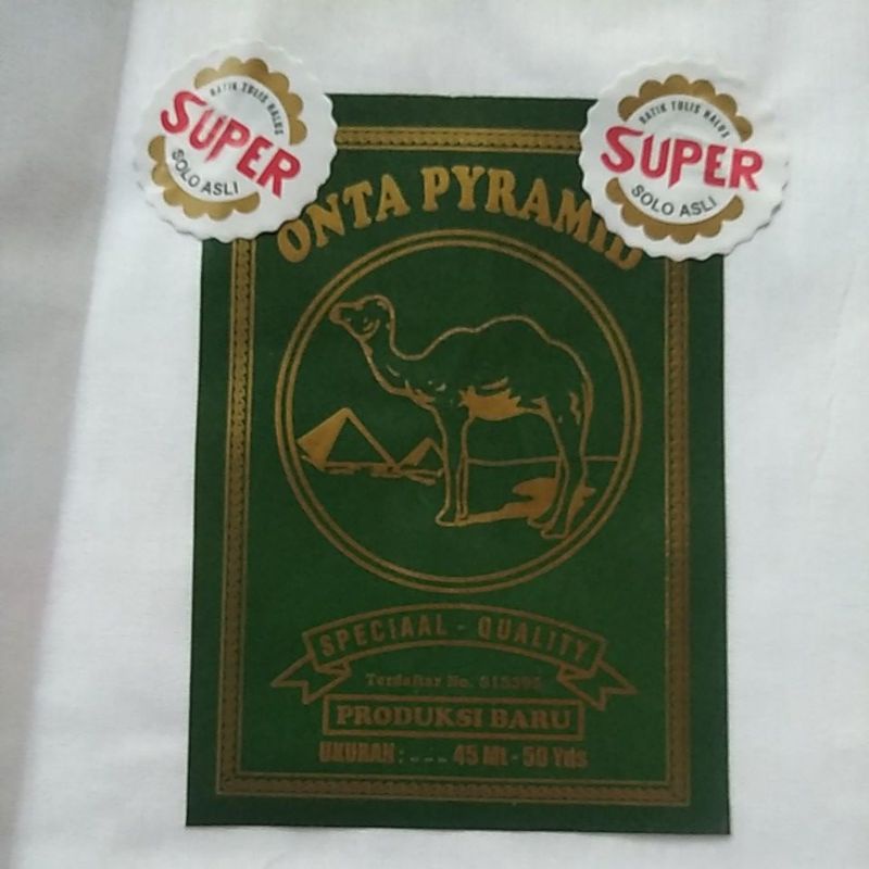 Jual kain kafan onta piramid super putih mori isi 50yard(45meter ...