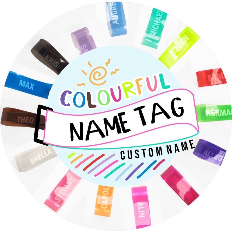 Jual Colourful Name Tag Mika | Shopee Indonesia