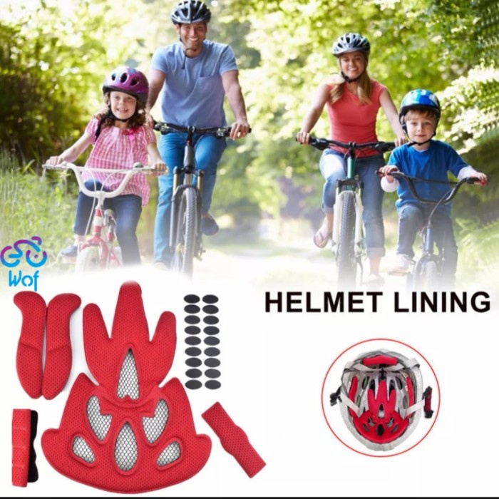 Jual Helmet Lining Bike Inner Pads Helm Sepeda Pad Busa Sponge Spon ...