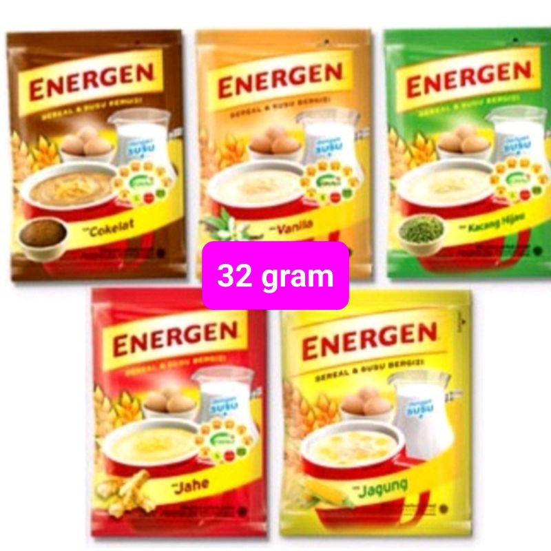Jual Energen susu dan Sereal 32 gram x 5 bungkus | Shopee Indonesia