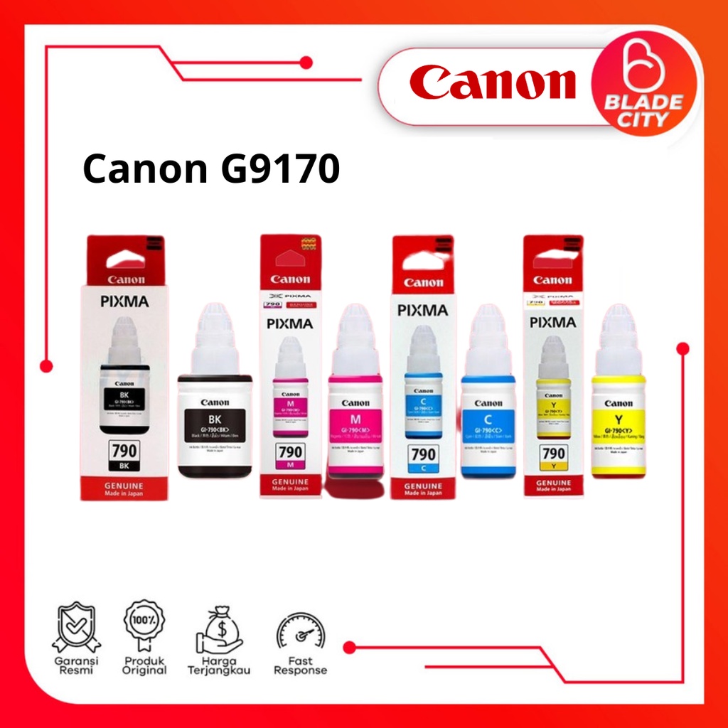 Jual Tinta Canon GI790 GI-790 Refill Printer G1000 G1010 G2010 ORIGINAL ...