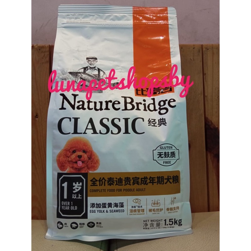 Jual Nature Bridge Dog Poodle Adult 1.5 kg | Shopee Indonesia