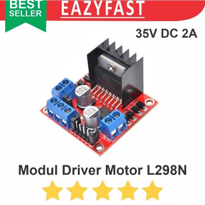 Jual L298N Dual H Bridge DC Stepper Motor Driver Controller Arduino ...