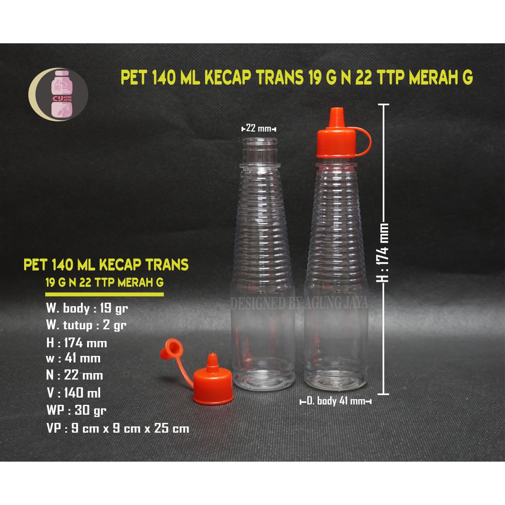 Jual Botol Kecap 140 ml Tutup Belalai/Botol Kecap Pet/Botol Kecap Belalai/Botol Saos 140Ml/Yk ...