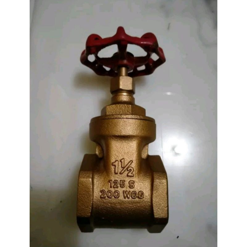 Jual Gate Valve Toyo Kuningan Drat 125 Class 1 1/2 Setengah inch 40mm | Shopee Indonesia