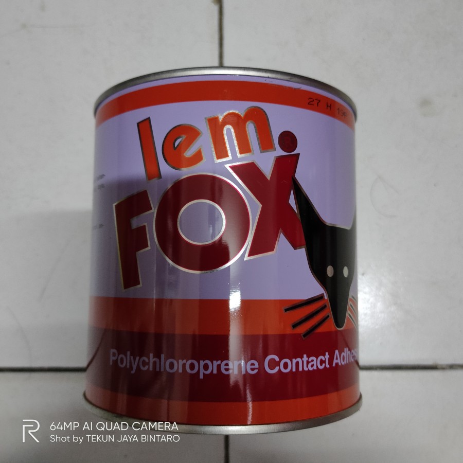 Jual Lem Fox Kuning Kaleng 600gr Lem Fox Aibon Kuning Kaleng 600 gram ...