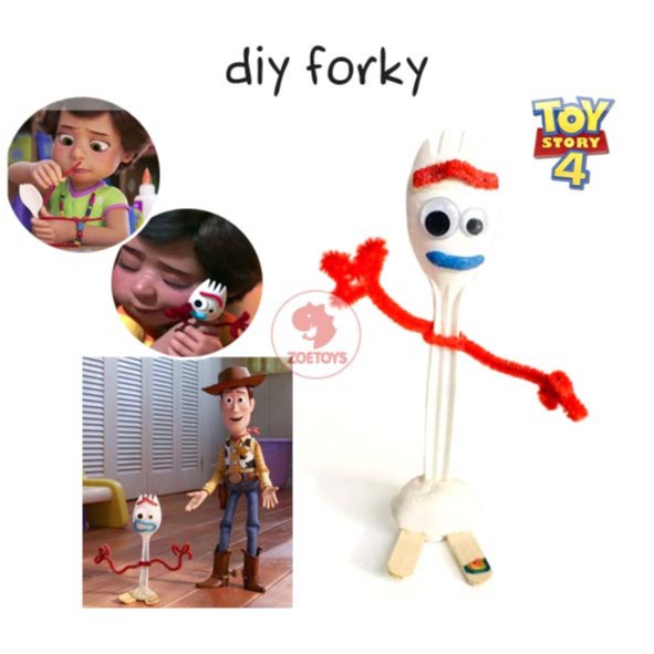 Jual Zoetoys DIY Forky Toy Story 4 | Make Your Own Forky Craft Kit ...