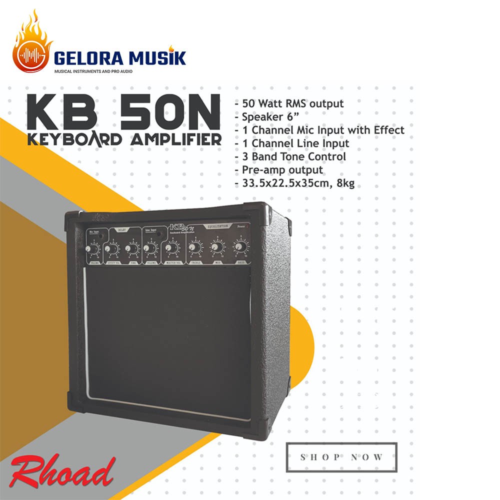 Jual Ampli Keyboard Rhoad Cabinet Combo KB 50 | Shopee Indonesia