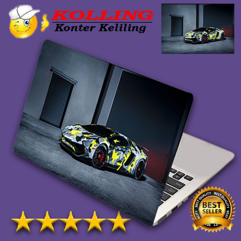 Jual Garskin Laptop logo art lamborghini aventador Skin Laptop Stiker ...