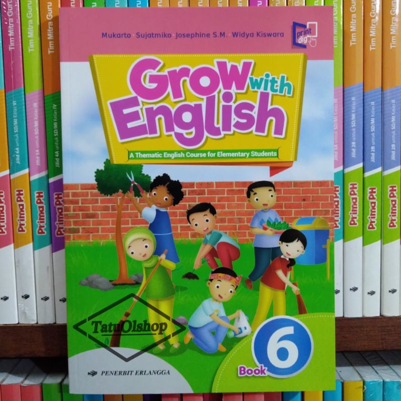 Jual Buku Bahasa Inggris Grow With English SD Kelas 6 VI Kurikulum 2013 ...
