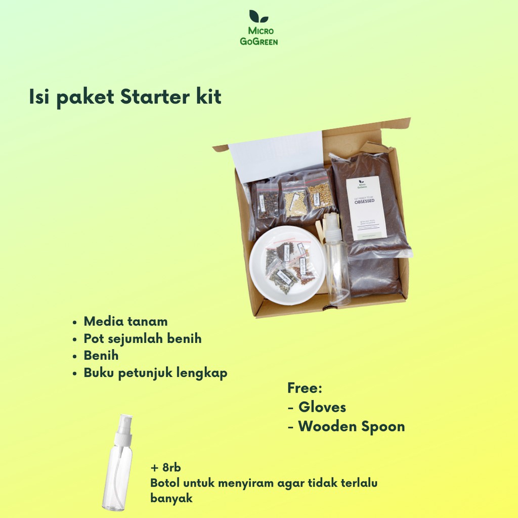 Jual Paket Isi 10 Benih Premium Starter Kit Microgreen / Tanaman Sayur ...