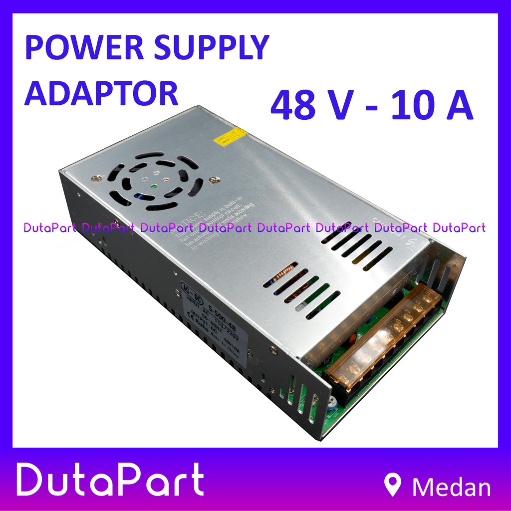 Jual Power Supply 48V 10A - 48 Volt 10 Ampere PowerSupply Adaptor Mist ...