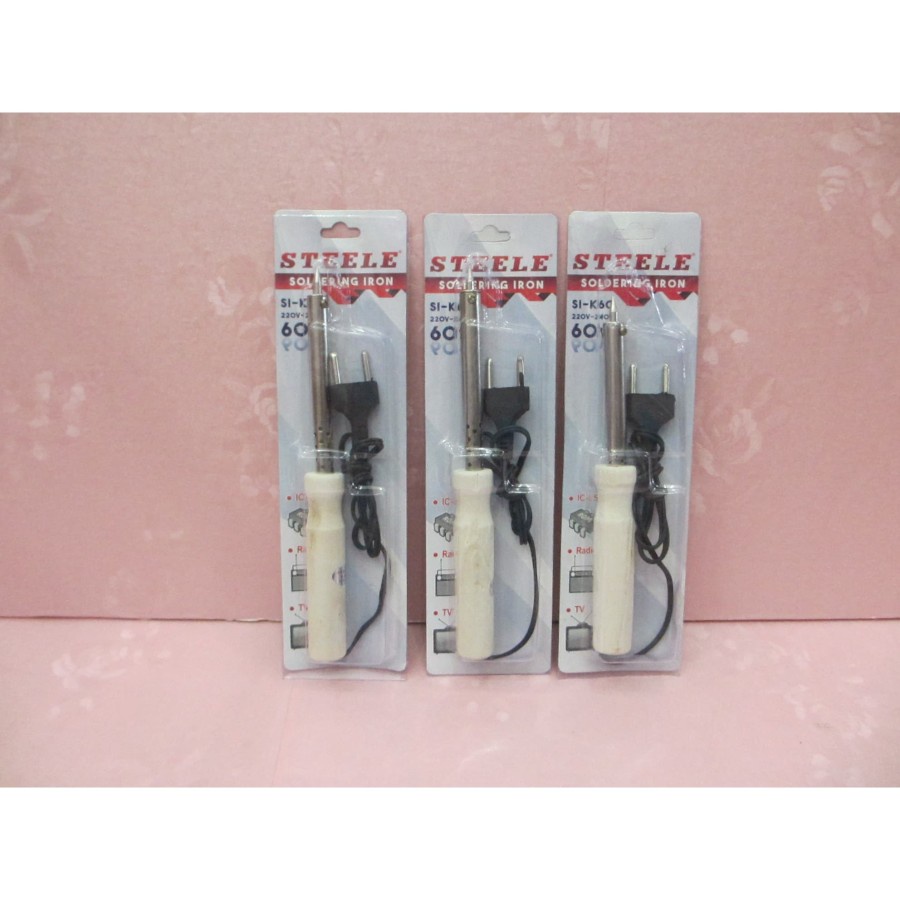 Jual Solder Kayu 60w 60 Watt STEELE Soldering IRON Timah | Shopee Indonesia